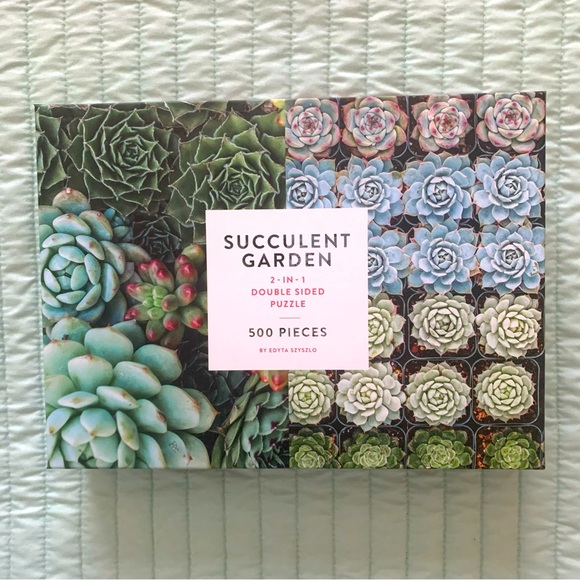 Galison | Games | Galison Succulent Garden 50 Piece Double Sided Jigsaw ...